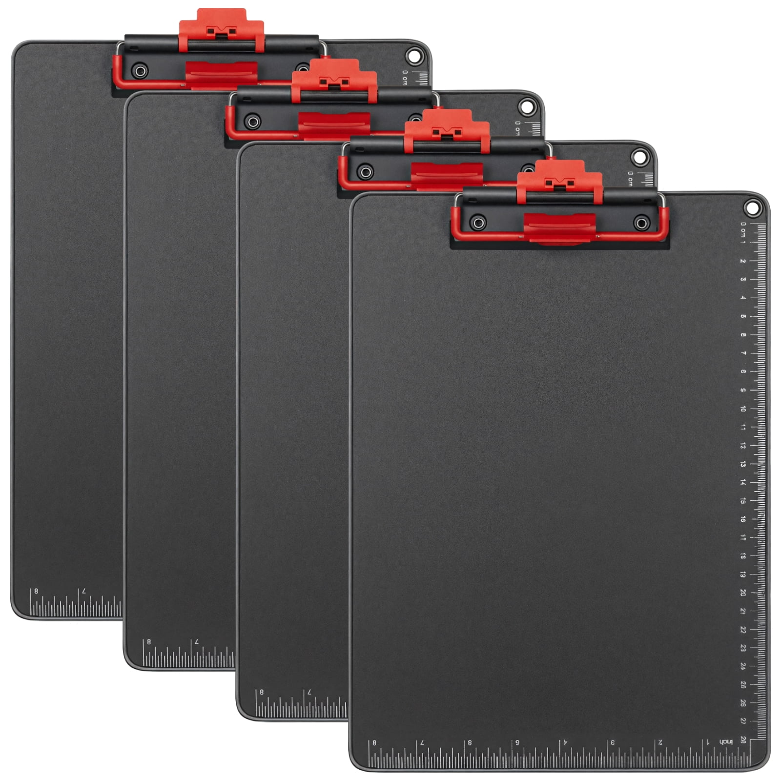 Aluminum Clipboards with Pen Holder, 4Pcs Heavy Duty Metal Clipboard A4 ...