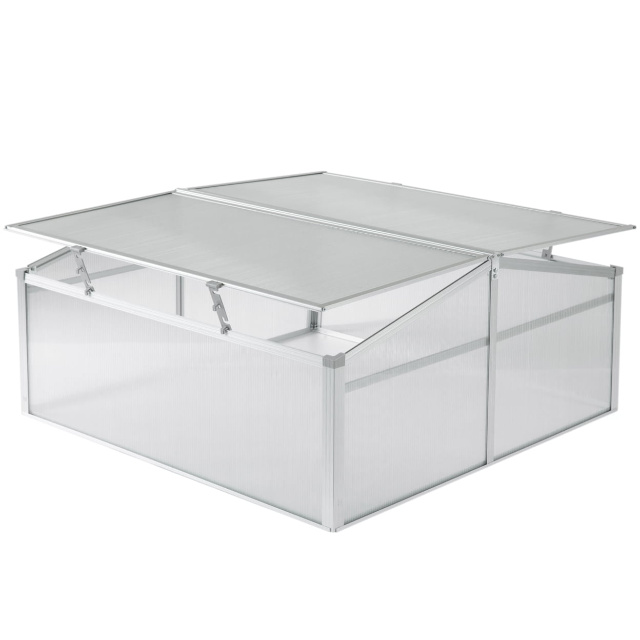 Aluminum Cold Frame Portable Greenhouse Bottomless Flower Box, Plant ...