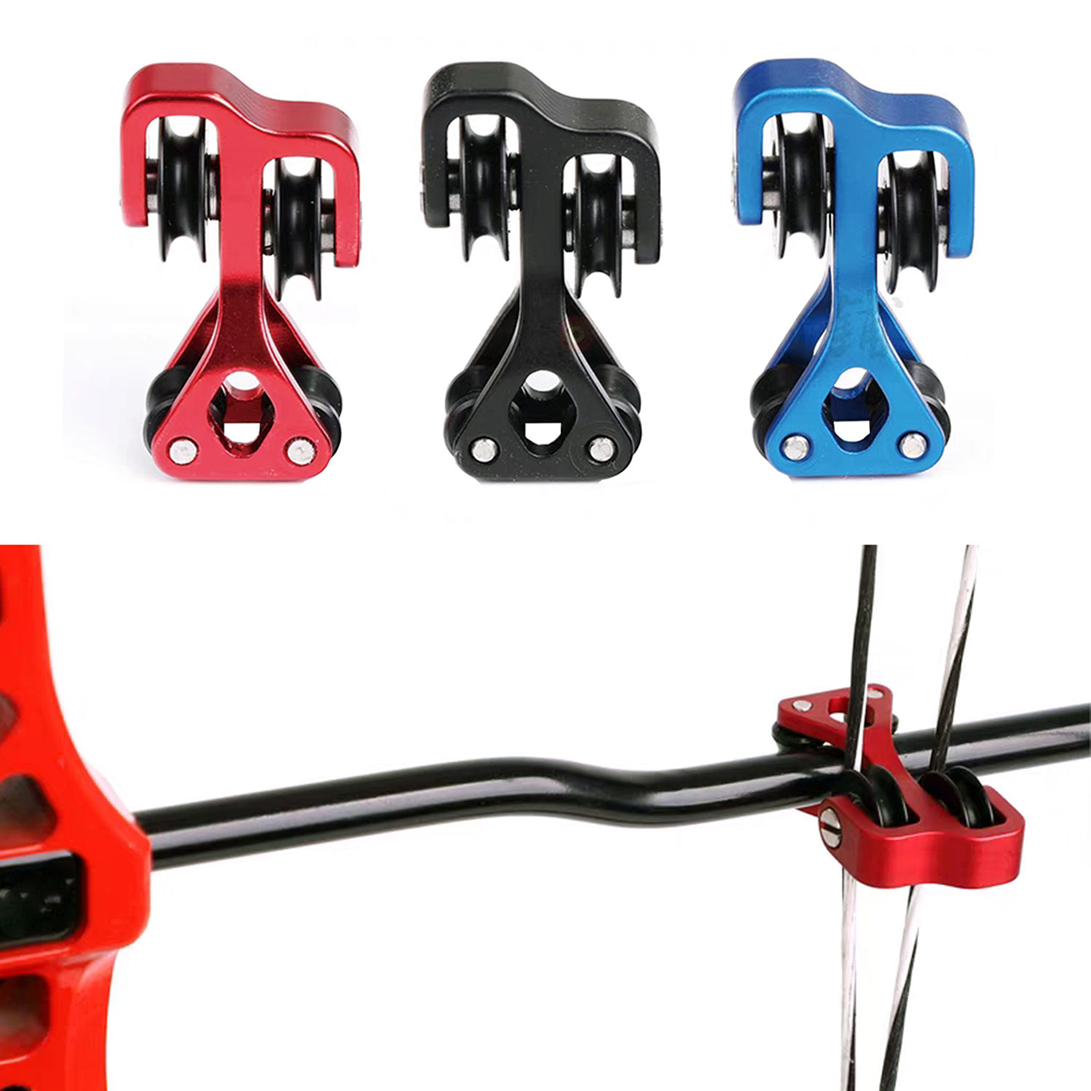 Aluminum Compound Bow Cable Slide Bow String Splitter Roller Glide ...