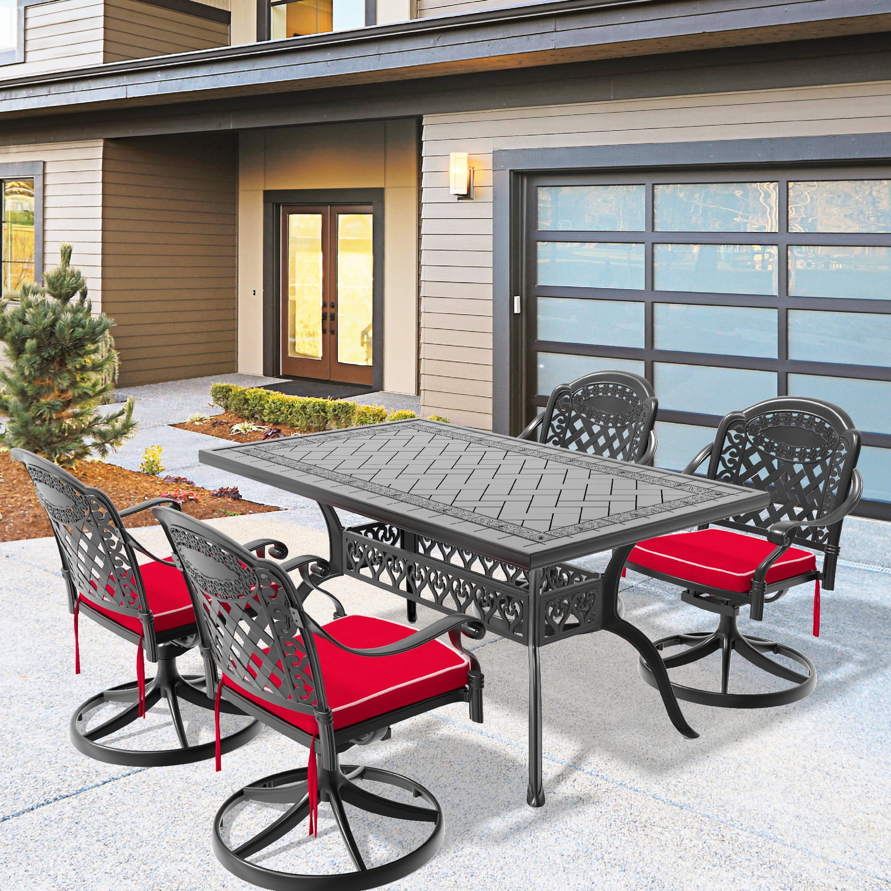 Aluminum Construction - Exquisite Carved Lines & 350lbs Capacity ...