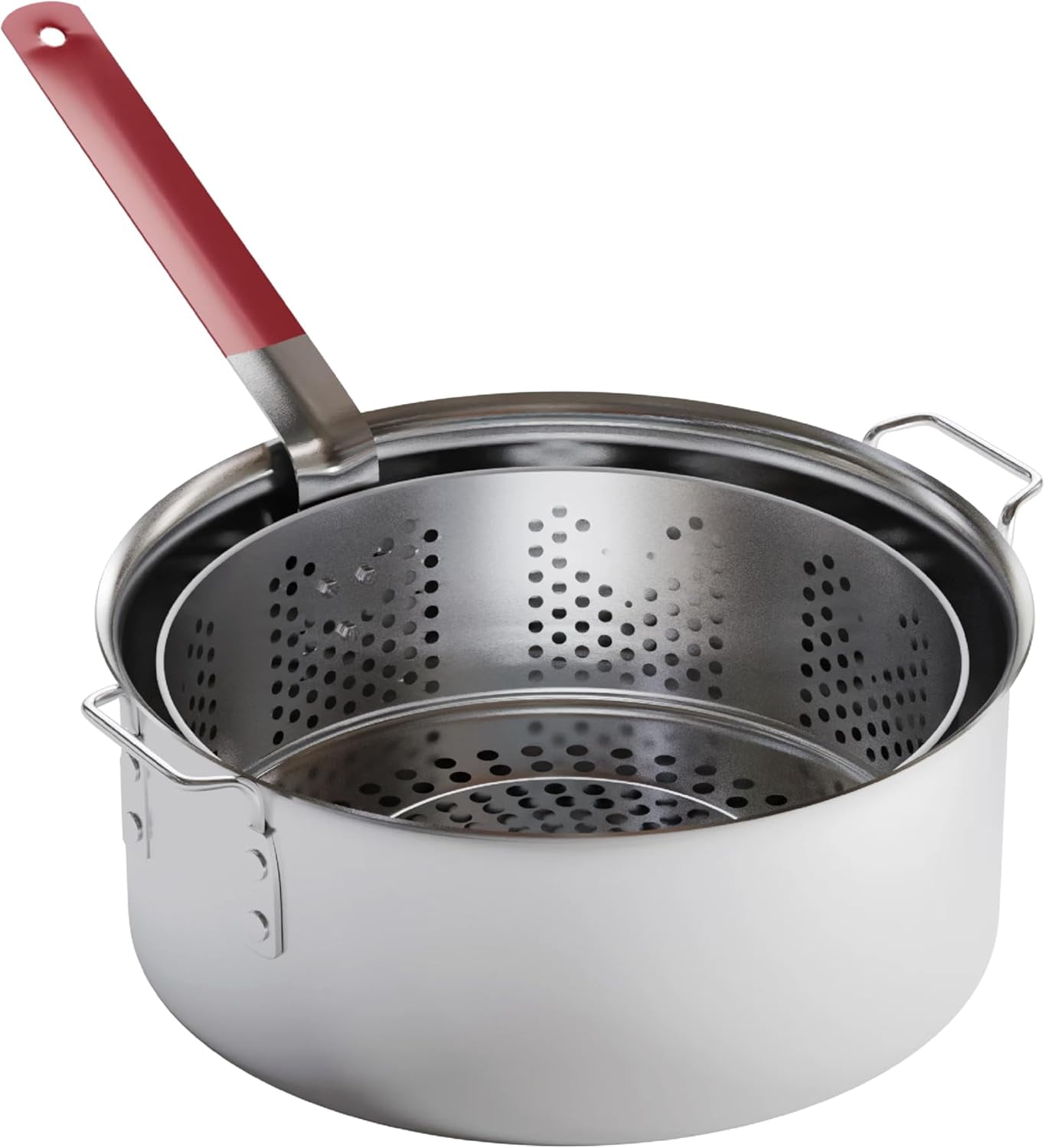 Aluminum Cooking Pot Deep Fryer with Basket – 10QT Aluminum Fry Pot ...