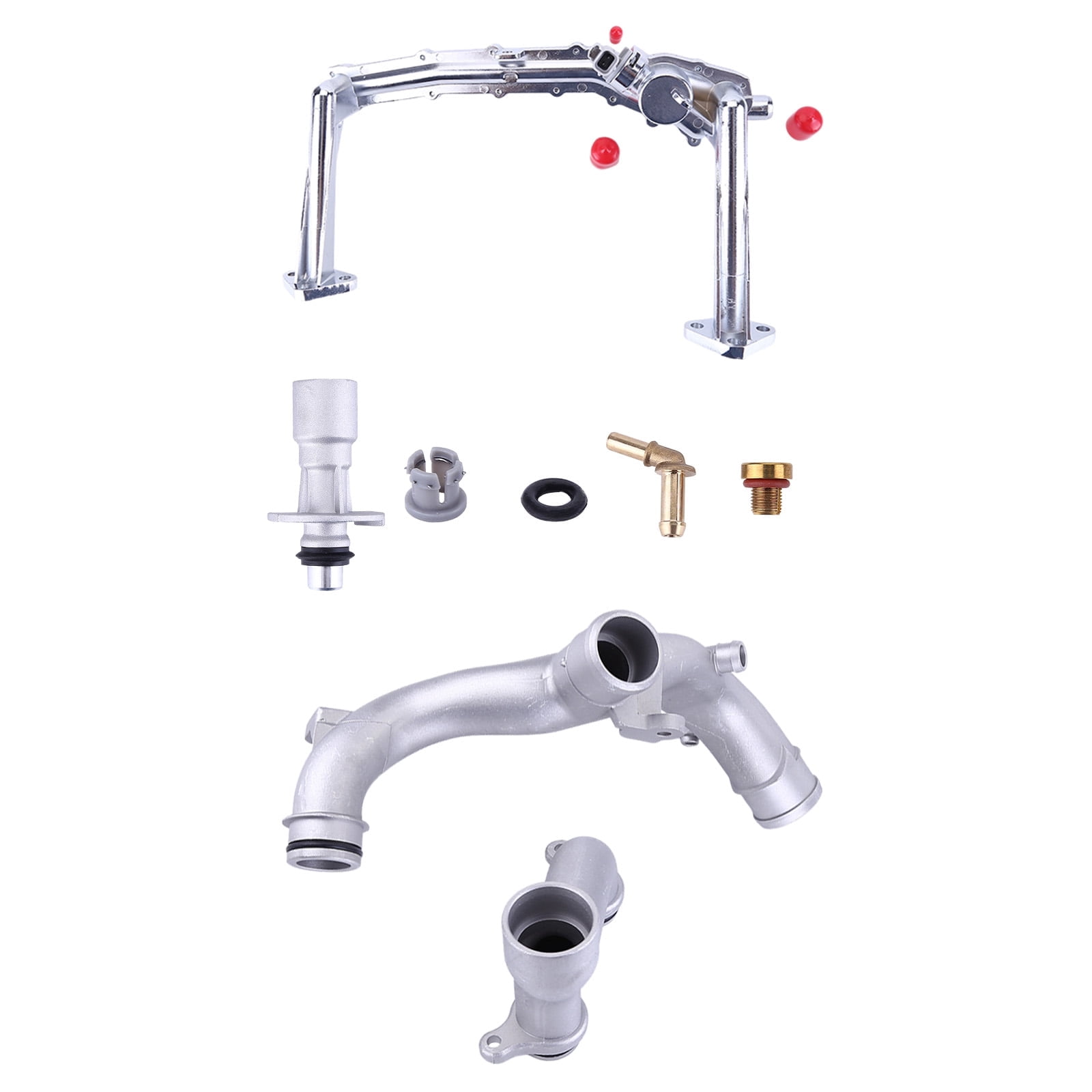 Aluminum Coolant Water Pipe Kit LR075991 for Jaguar XE XF XJ F-Type 3 ...