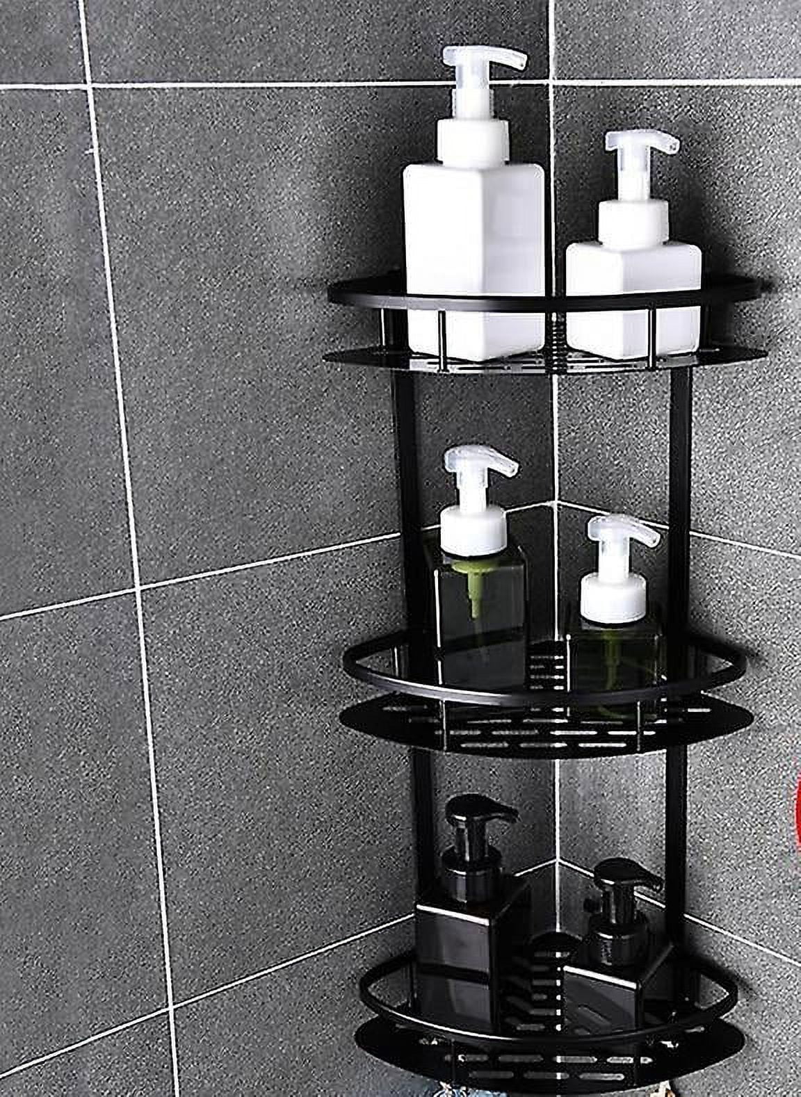 Aluminum Corner Shower Shelf-no Punching And Drain Hole Design ...
