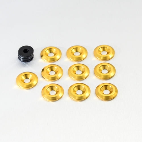 Aluminum Countersunk Washers M6 (22mm O/D) Pack x10 - Walmart.com