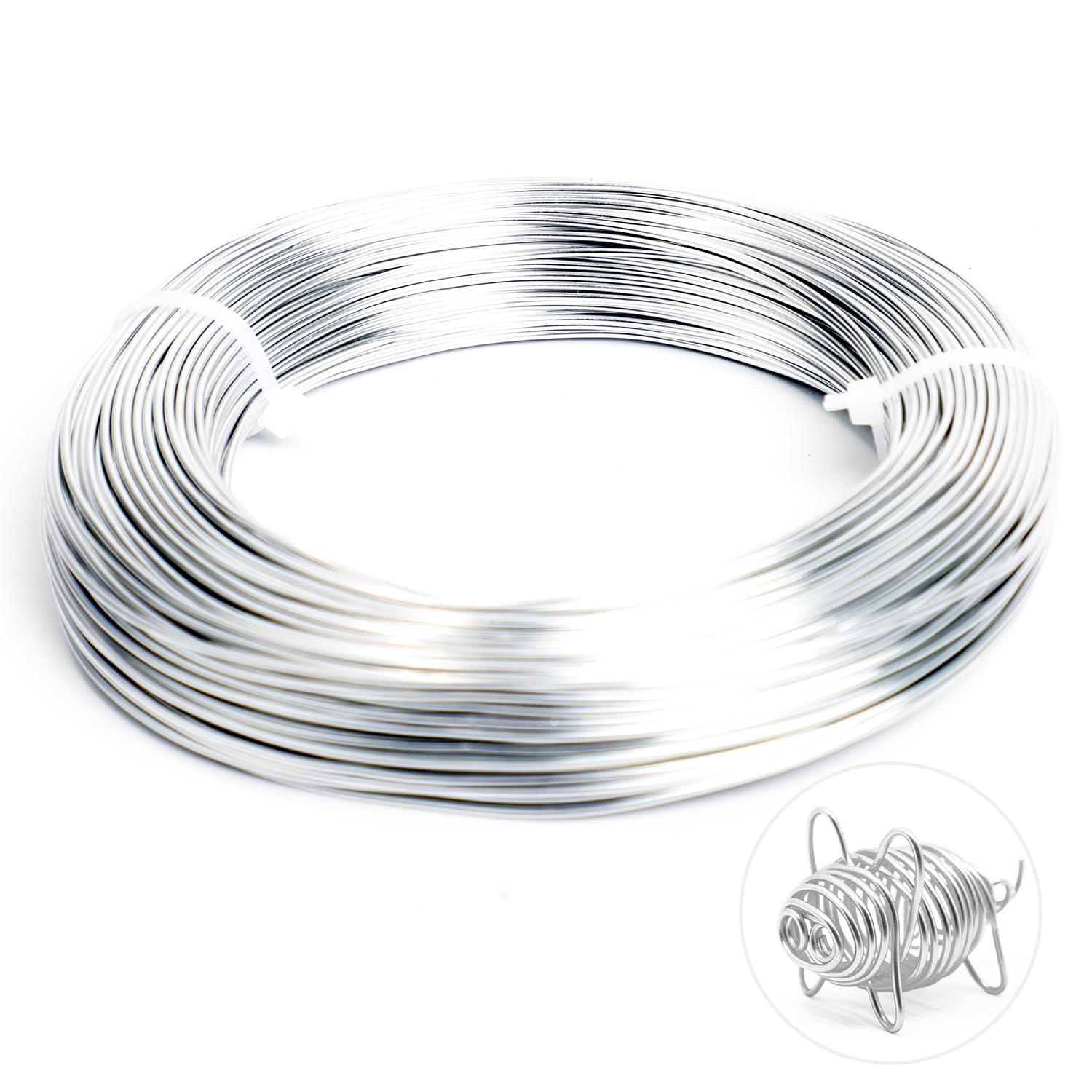 Aluminum Craft Wire, Jewelry Wire, 164FT Roll 1mm Metal Wire Beading ...