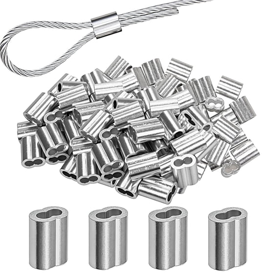 Aluminum Crimping Loop Sleeve 3/32 Inch Wire Rope Ferrule for Cable ...