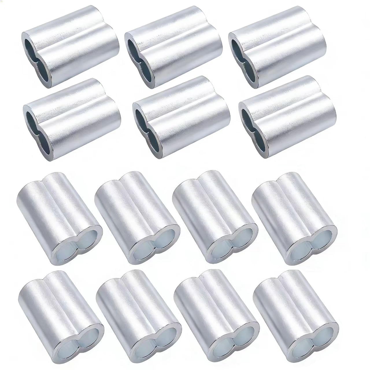 Aluminum Crimping Loop Sleeve Cable Crimp for 3/8" Diameter Double ...