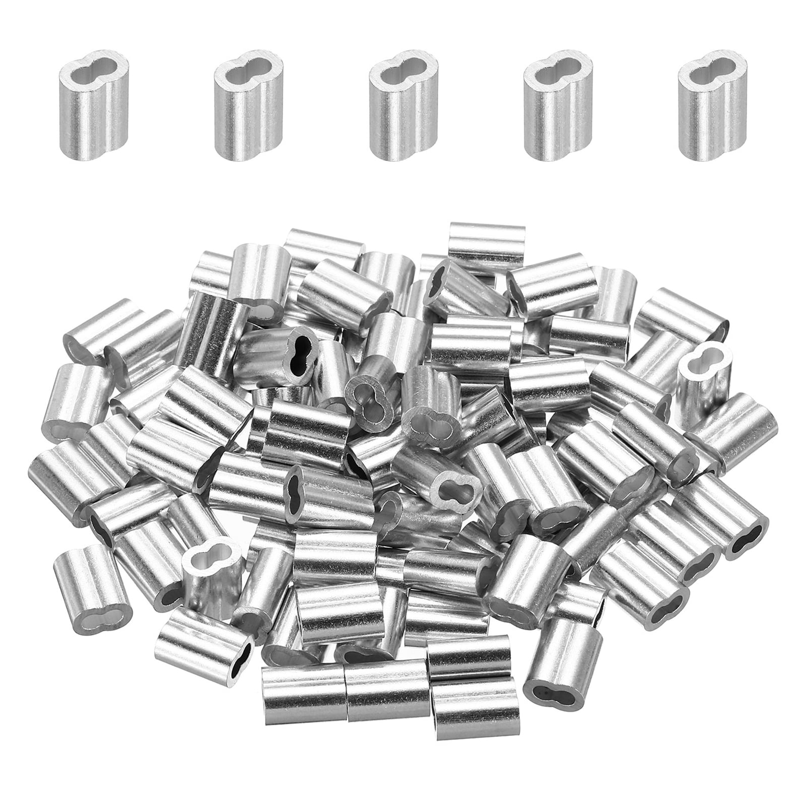 Aluminum Crimping Loop Sleeve Cable Ferrule for Wire Rope Cable Line 2 ...