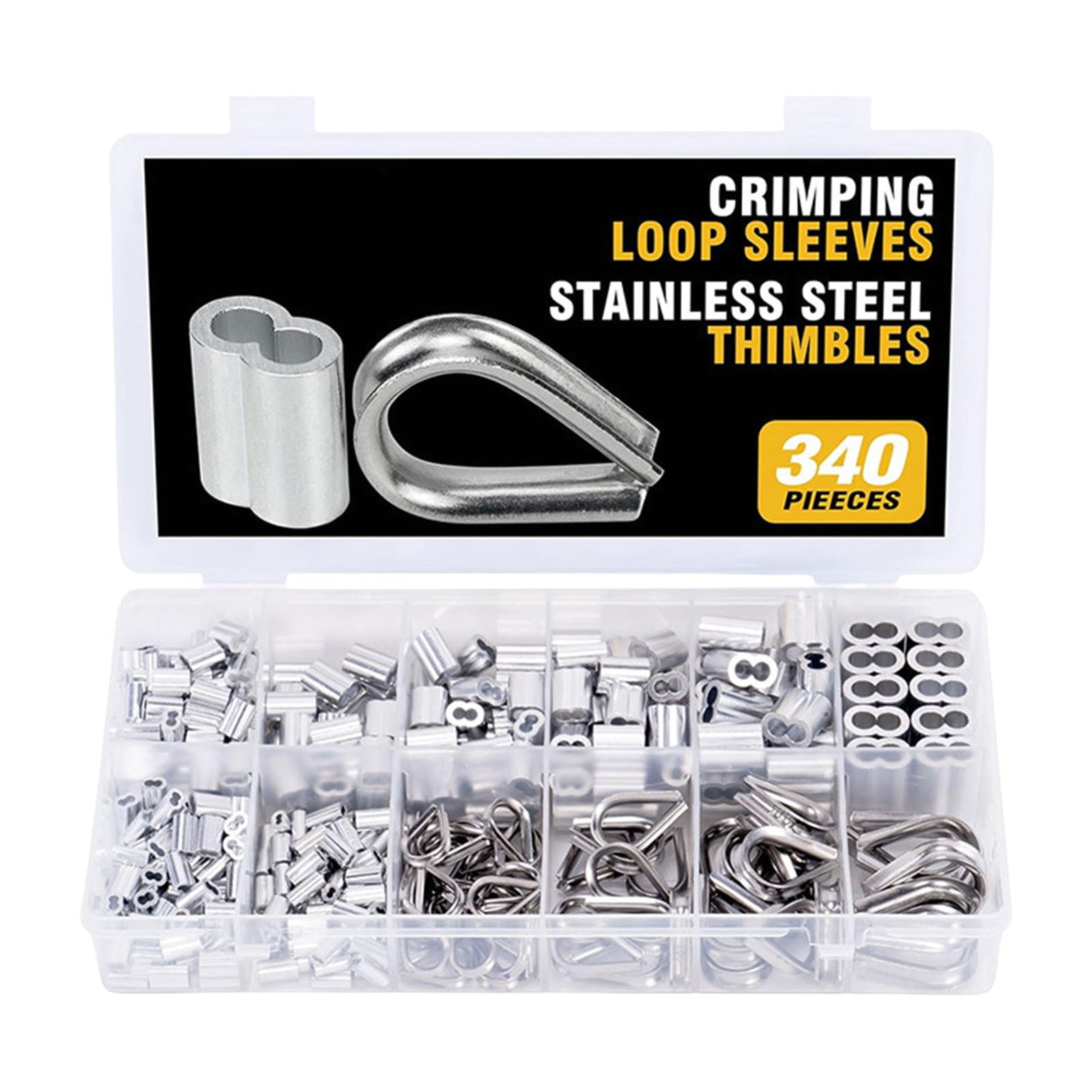 Aluminum Crimping Looping Sleeve Wire Rope Ferrules 8-shaped Double ...
