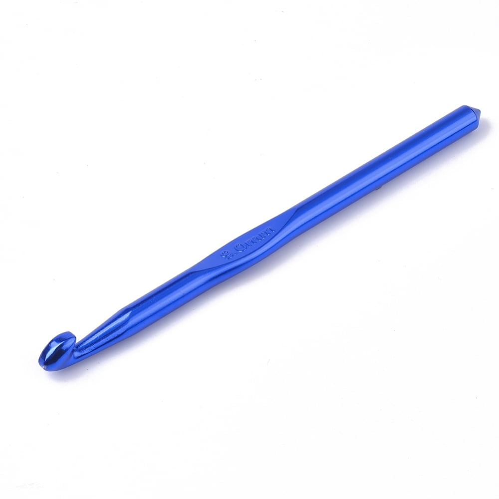 2pc Aluminum Crochet Hooks Blue - Walmart.com