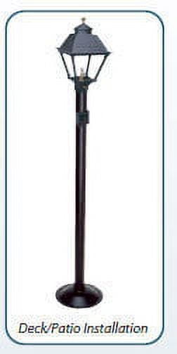 Aluminum Decorative Lamp Post Base ABA - Black - Walmart.com