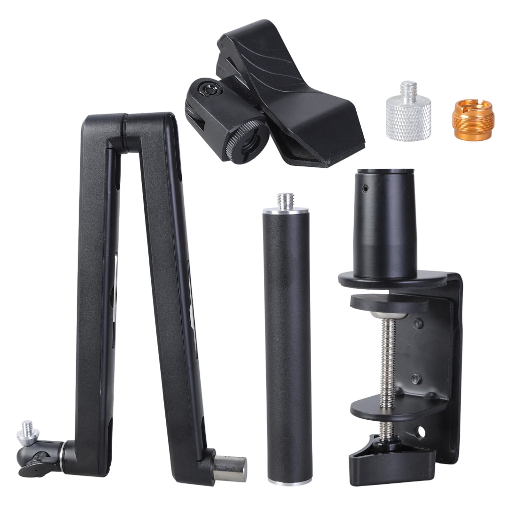 Aluminum Desktop Mic Arm Stand Rotatable Boom Arm Mic Stand Adjustable ...