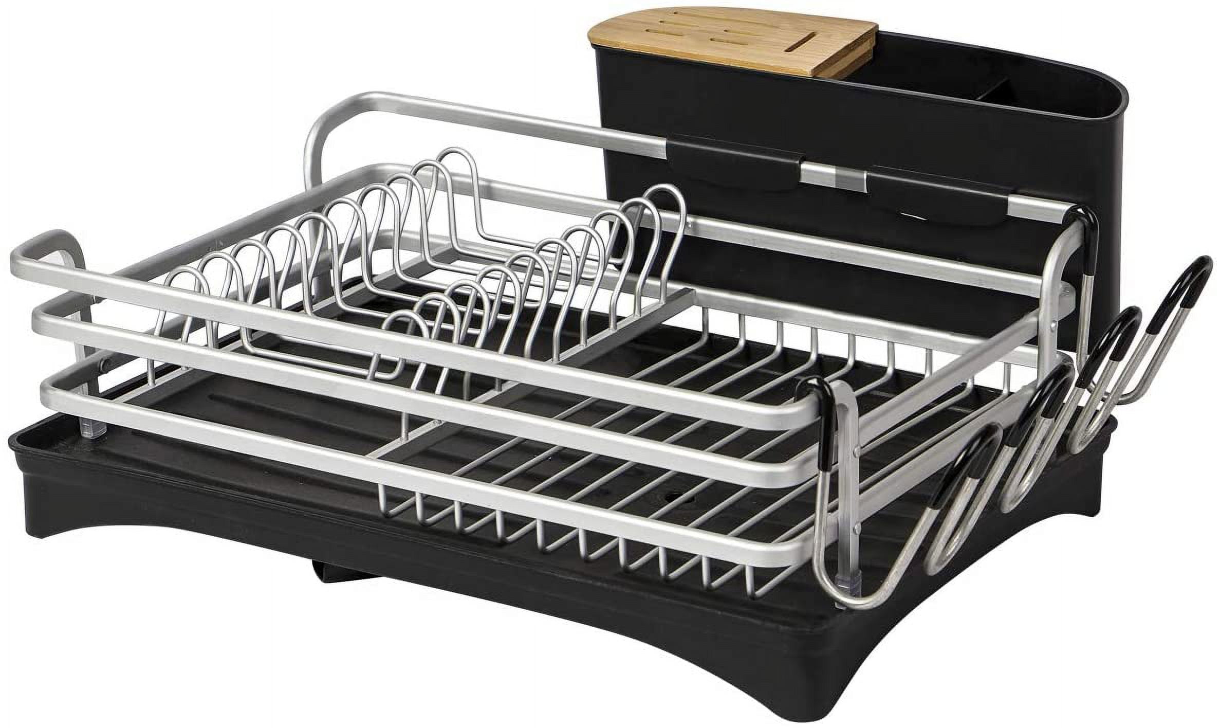 Aluminum Dish Drying Rack, Dish Racks for Kitchen Counter, Dish Drainer ...