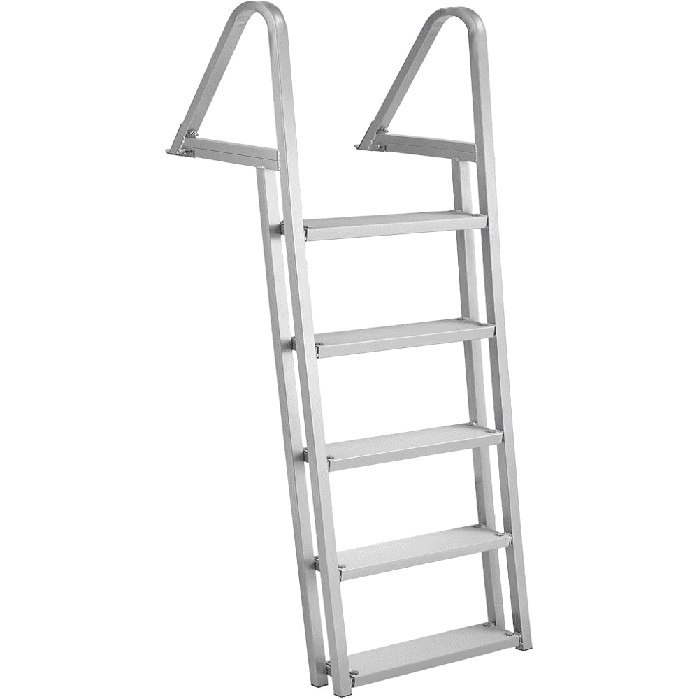 Aluminum Dock Ladder Boat Dock Ladder Removable 3/4/5 Steps with 350 ...