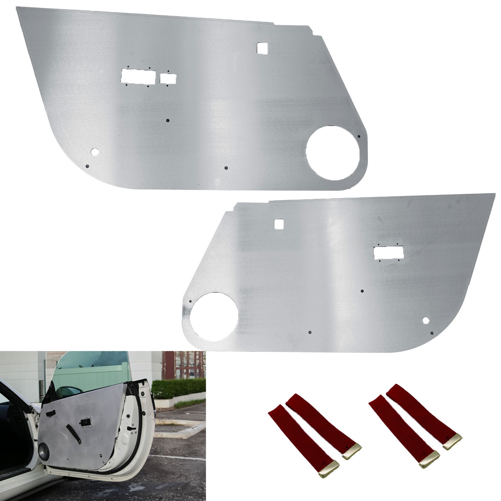 Aluminum Door Cards Panels For 2003-2009 350Z Coupe Z33 Lightweight ...
