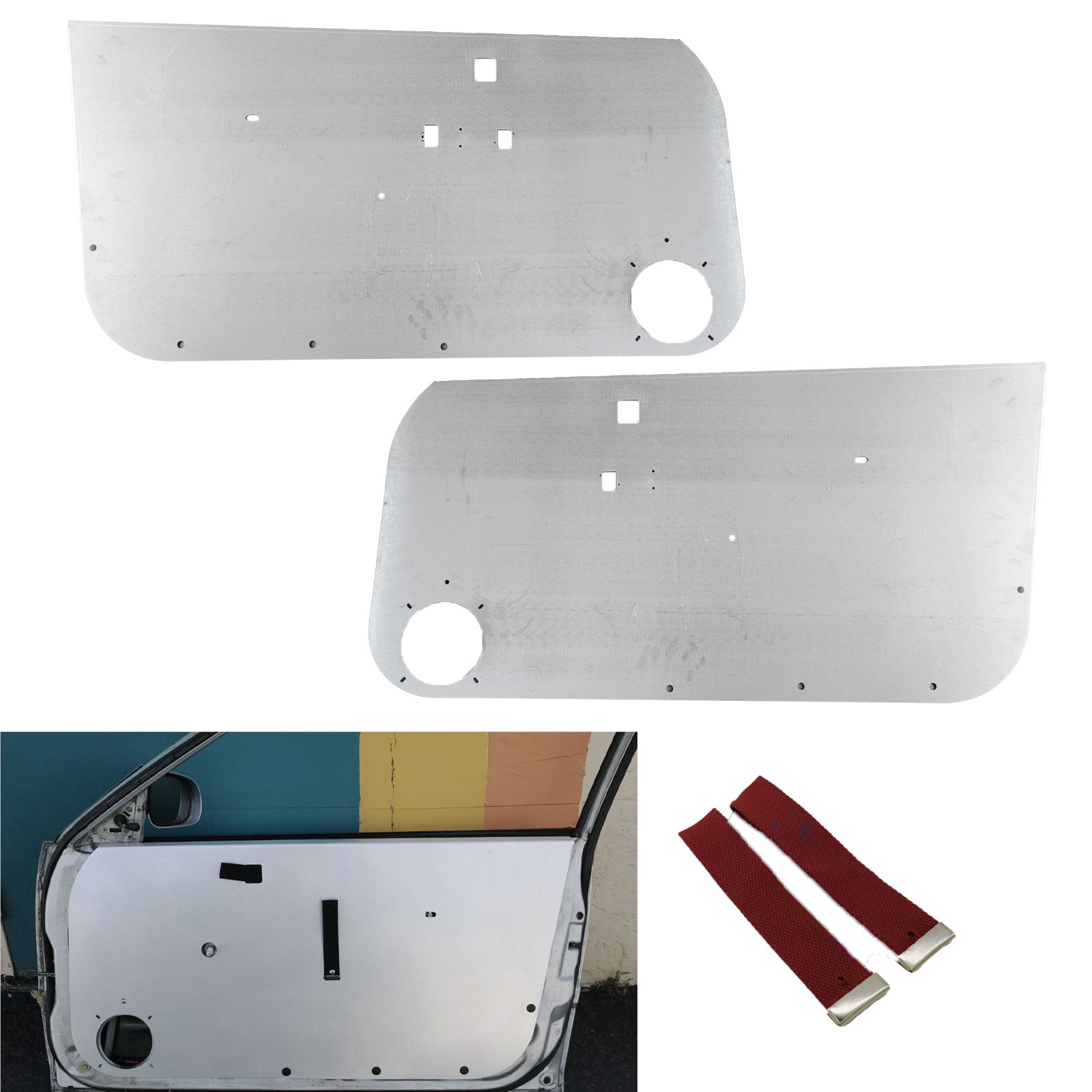 Aluminum Door Panels Fits Honda Civic 96-00 Coupe Hatch EK EJ Card ...