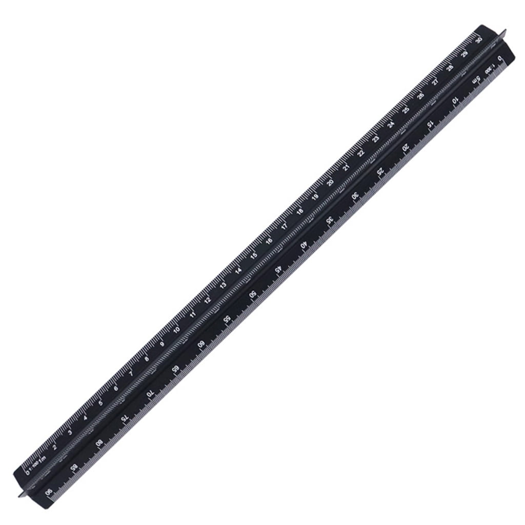 Aluminum Drafting Ruler With Clear Engraved Markings Measuring Scale ...