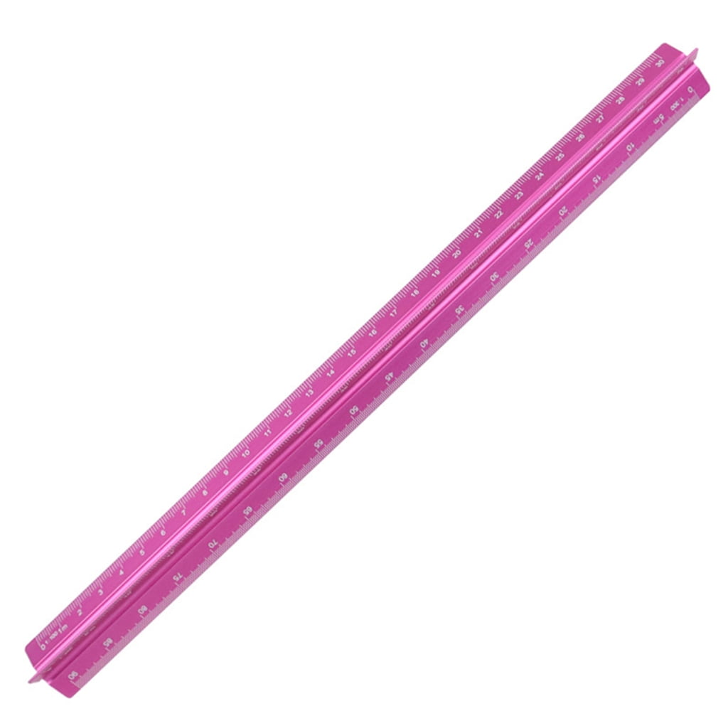 Aluminum Drafting Ruler With Clear Engraved Markings Measuring Scale ...
