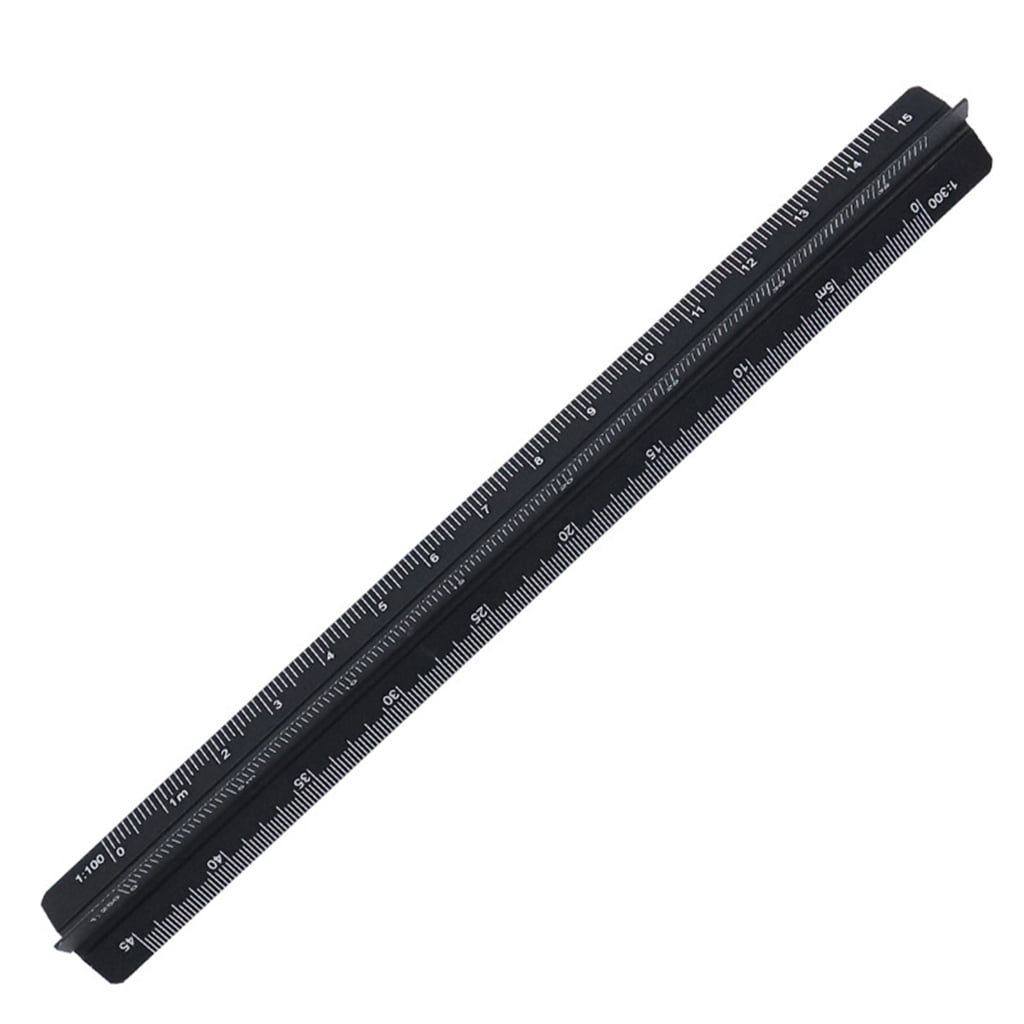 Aluminum Drafting Ruler With Clear Engraved Markings Measuring Scale ...