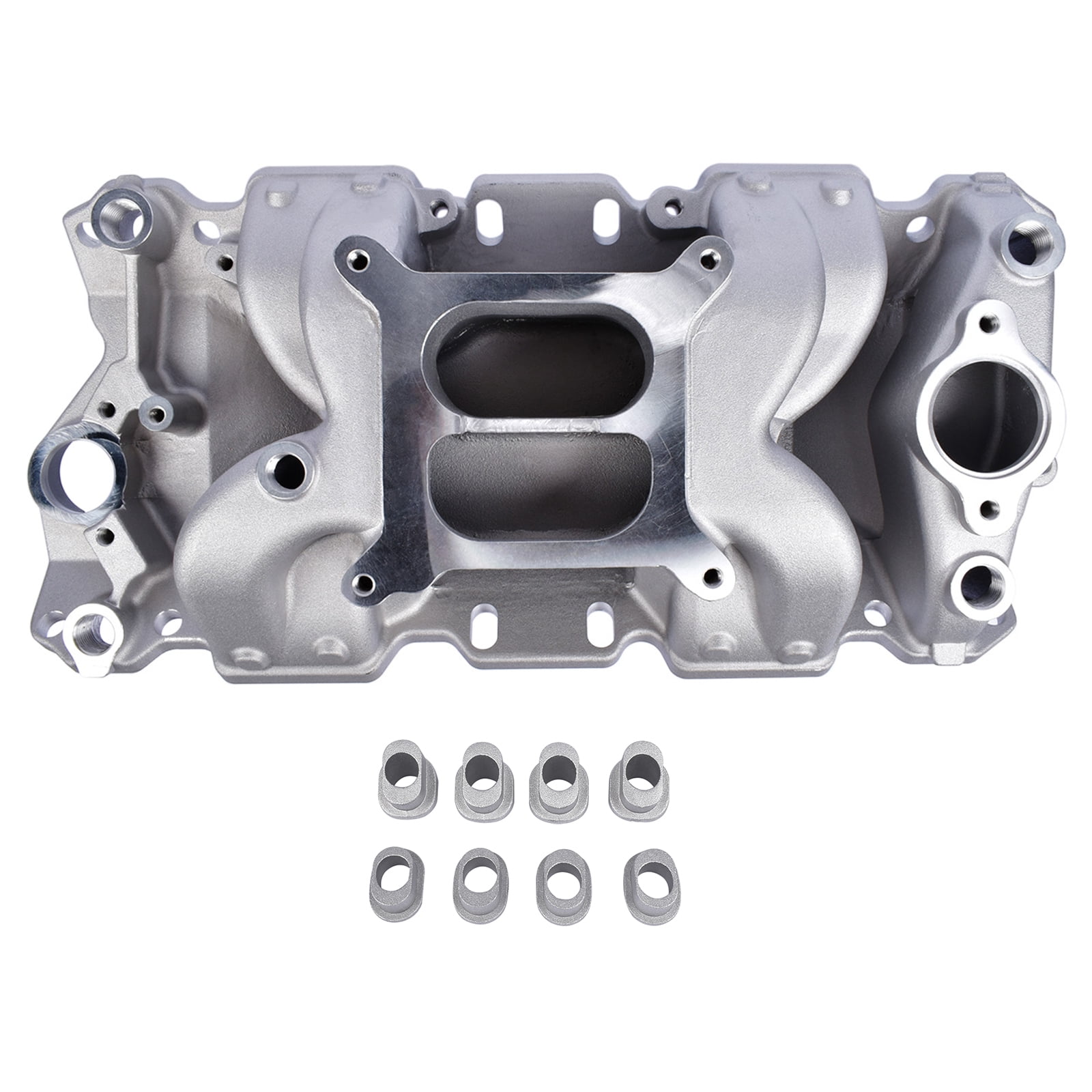 GELUOXI Aluminum Dual Plane Air-Gap Intake Manifold 52026 Fits SBC ...