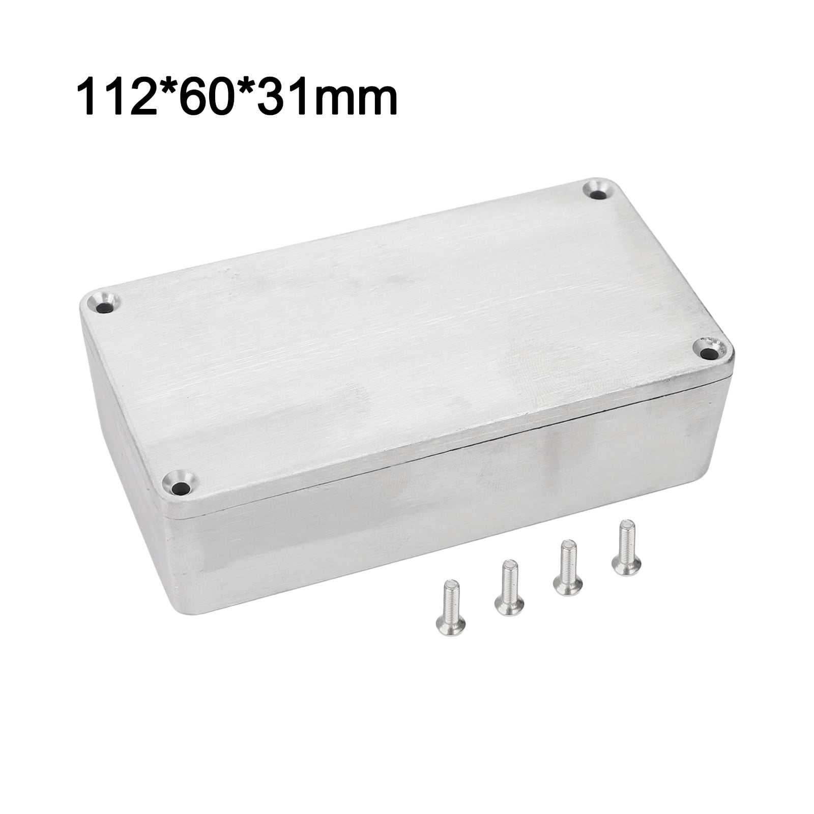 Aluminum Effects Pedal Enclosure Case for Guitar Stomp Box, Silver ...