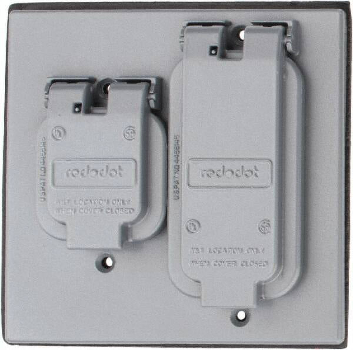 Aluminum Electrical Box GFCI Receptacle Cover - Walmart.com