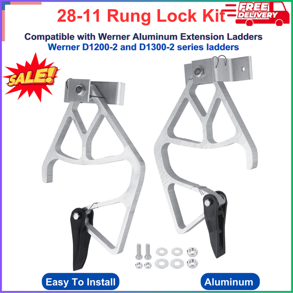 Aluminum Extension Ladder Lock for Werner 28-11 Rung Lock Kit, Quality ...