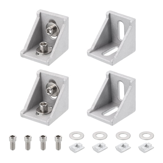 Aluminum Extrusion Profile Connectors Set, 4040A Series Corner Brackets ...