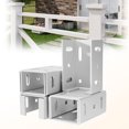 Aluminum Fence Bracket 6 Brackets & 60 Screws For Vinyl Fencing Panel ...