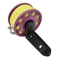 Aluminum Finger Spool 100ft Dive Reel w/ Retractable Holder, Pink ...
