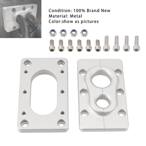 Aluminum Fire Wall Pass Through Raw Bracket For Holley Terminator x Max ...