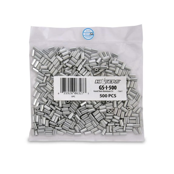 Aluminum Fishing Line Crimp Sleeves Bulk 500 Pieces, Heavy Duty ...