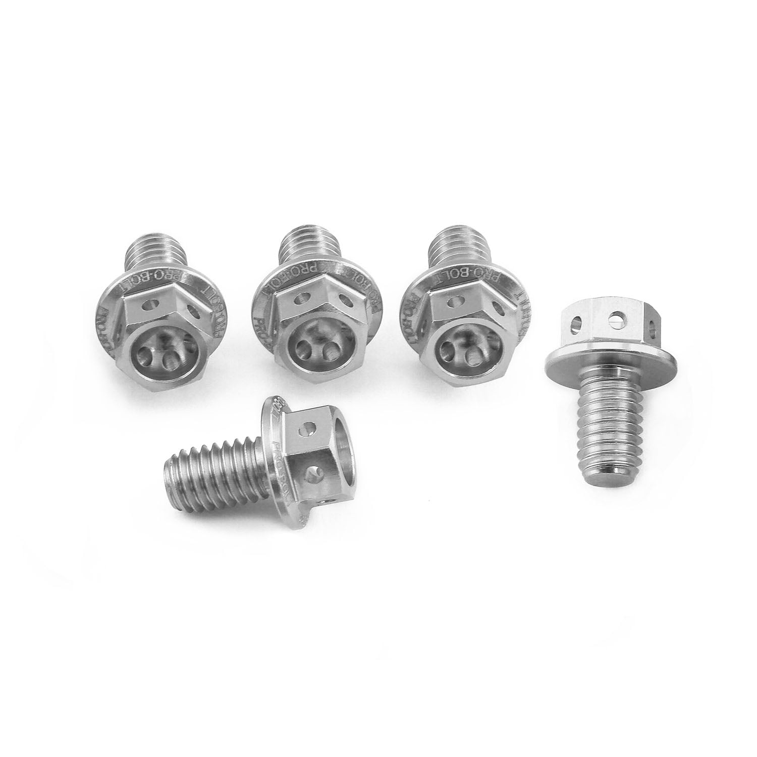 Aluminum Flanged Hex Head Bolt M6x(1.00mm)x10mm Race Spec Etched Pack ...