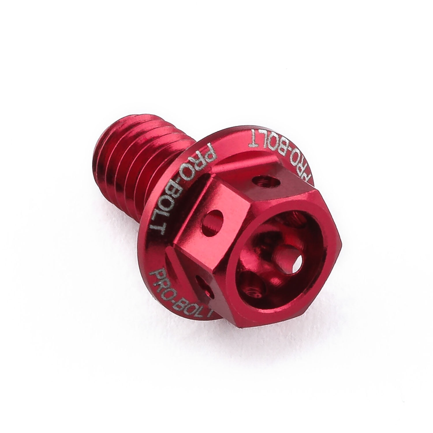 Aluminum Flanged Hex Head Bolt M6x(1.00mm)x10mm Race Spec Etched ...