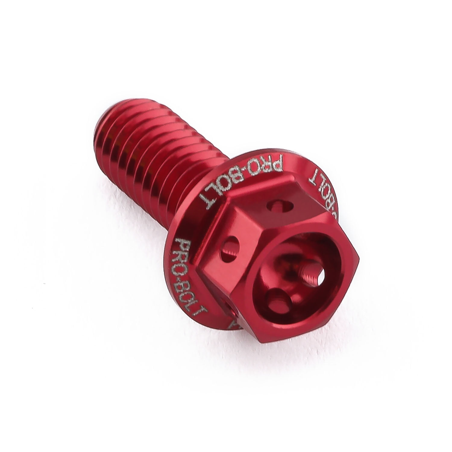 Aluminum Flanged Hex Head Bolt M6x(1.00mm)x15mm Race Spec Etched ...