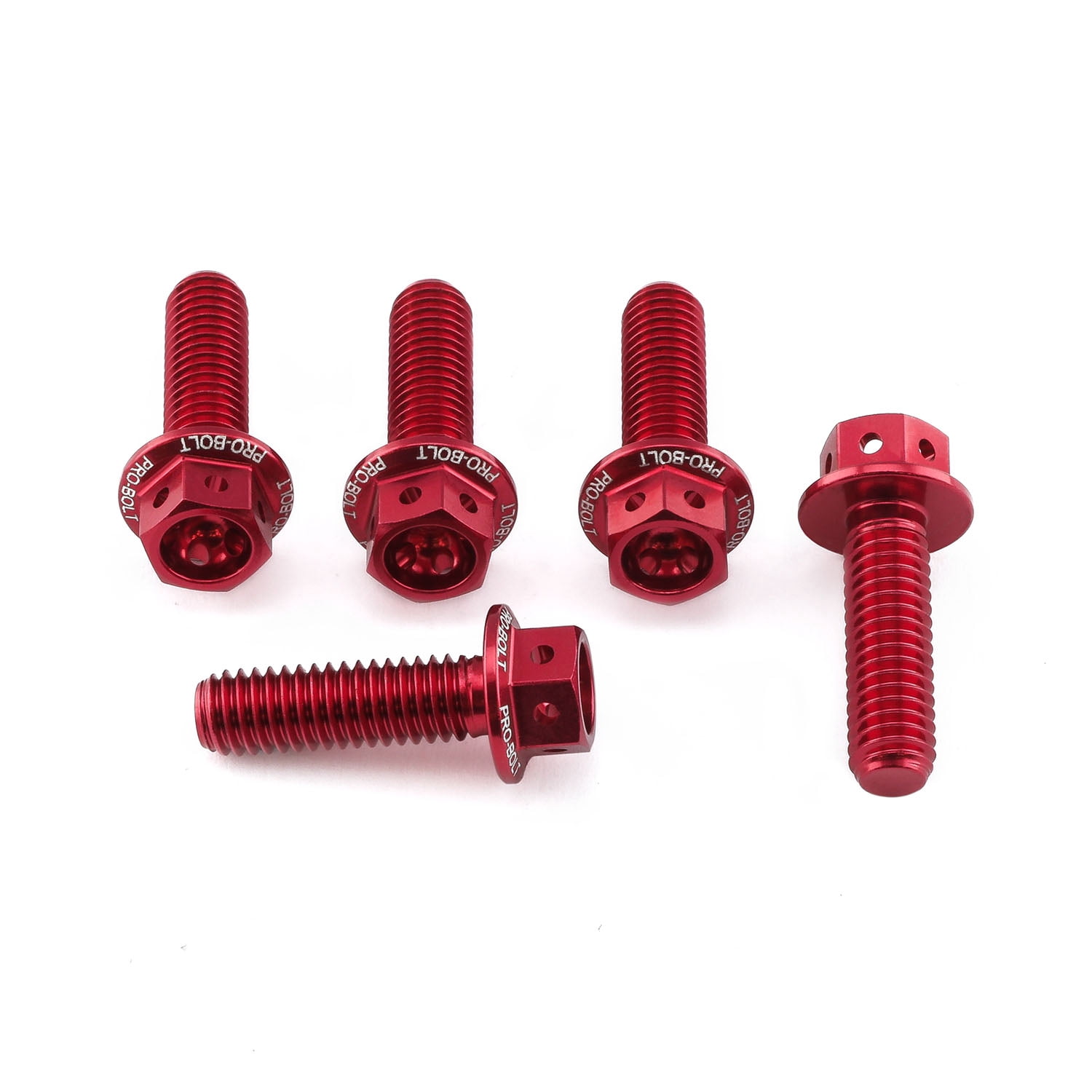 Aluminum Flanged Hex Head Bolt M6x(1.00mm)x20mm Race Spec Etched Pack ...