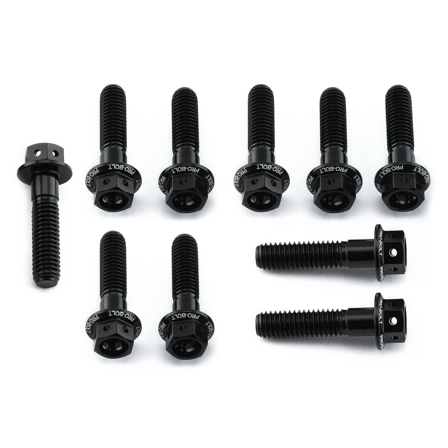 Aluminum Flanged Hex Head Bolt M6x(1.00mm)x25mm Race Spec Etched Pack ...