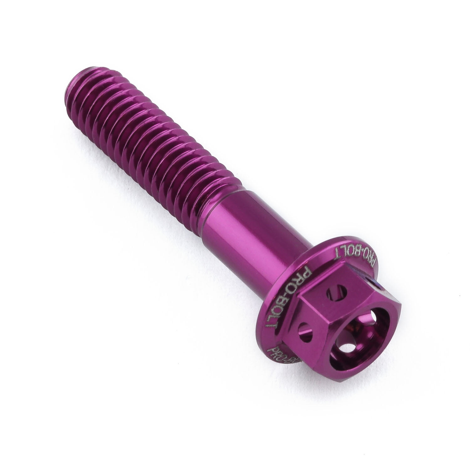 Aluminum Flanged Hex Head Bolt M6x(1.00mm)x30mm Race Spec Etched ...