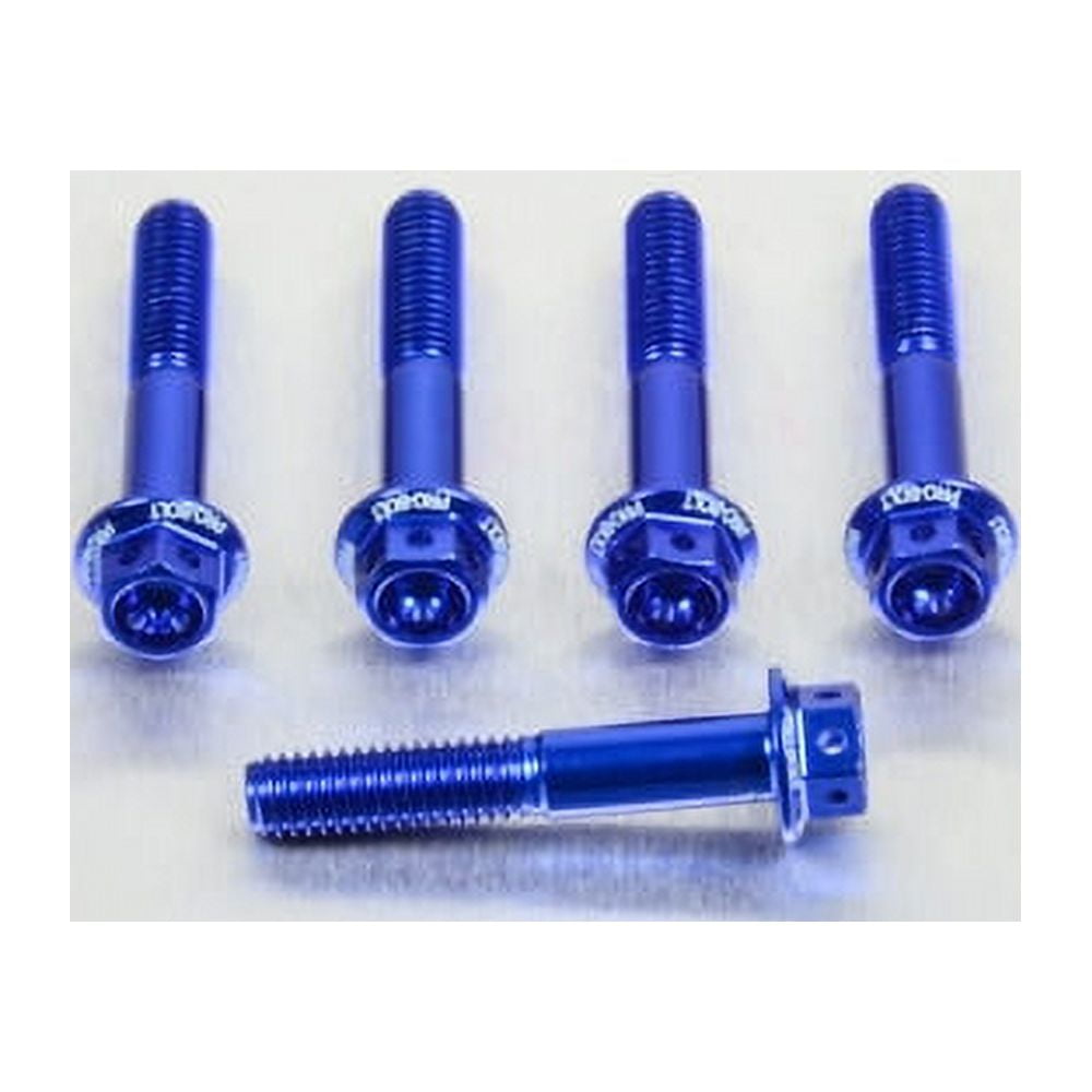 Aluminum Flanged Hex Head Bolt M6x(1.00mm)x35mm Race Spec Etched Pack x5 - Walmart.com