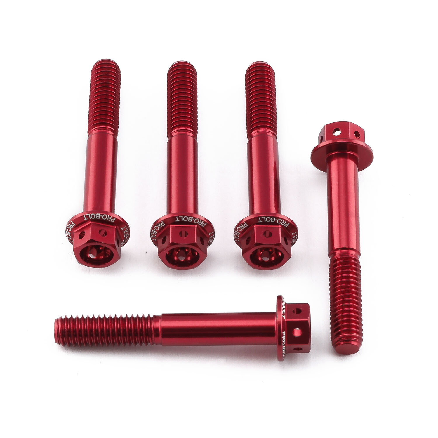 Aluminum Flanged Hex Head Bolt M6x(1.00mm)x40mm Race Spec Etched Pack ...