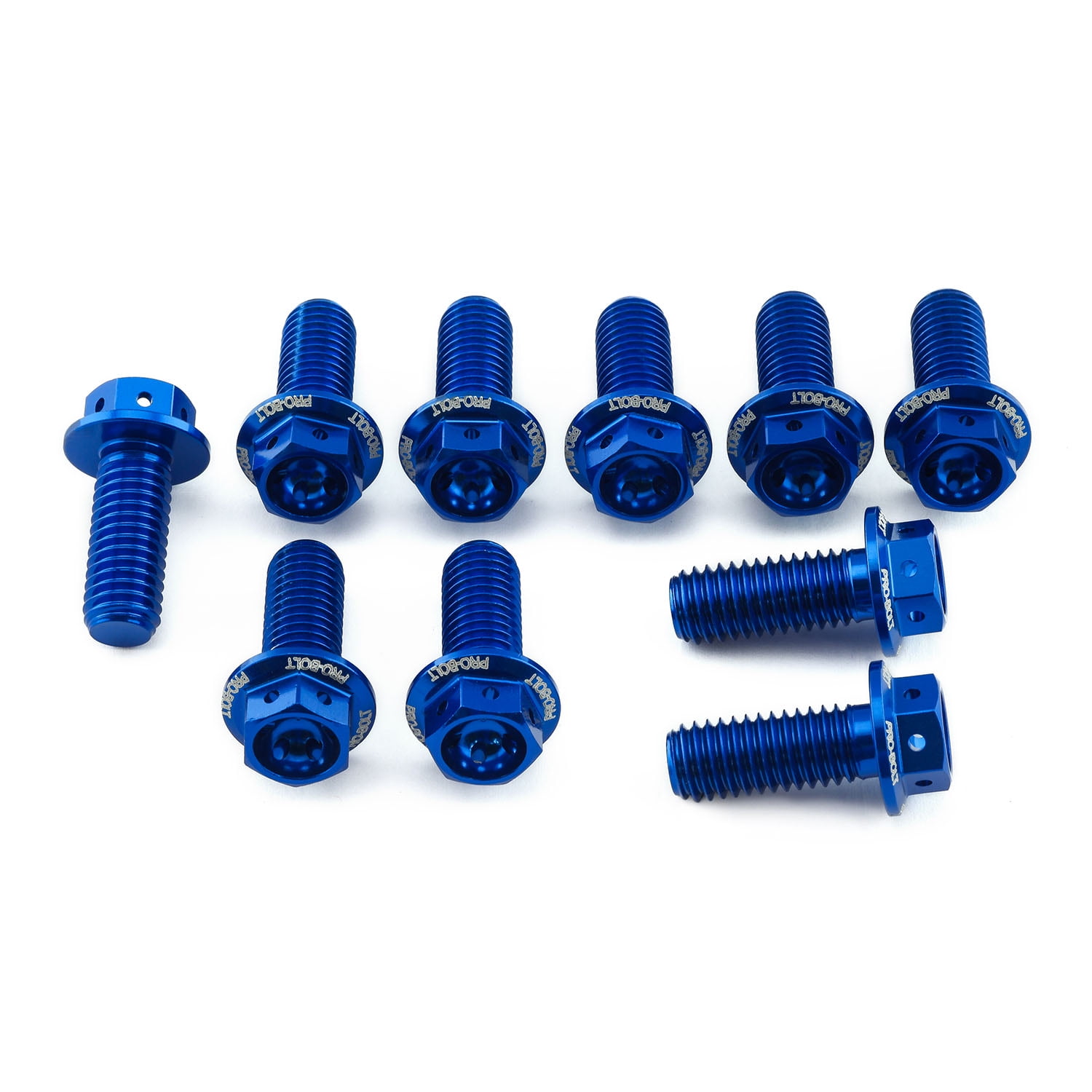 Aluminum Flanged Hex Head Bolt M8x(1.25mm)x20mm Race Spec Etched Pack x10 - Walmart.com