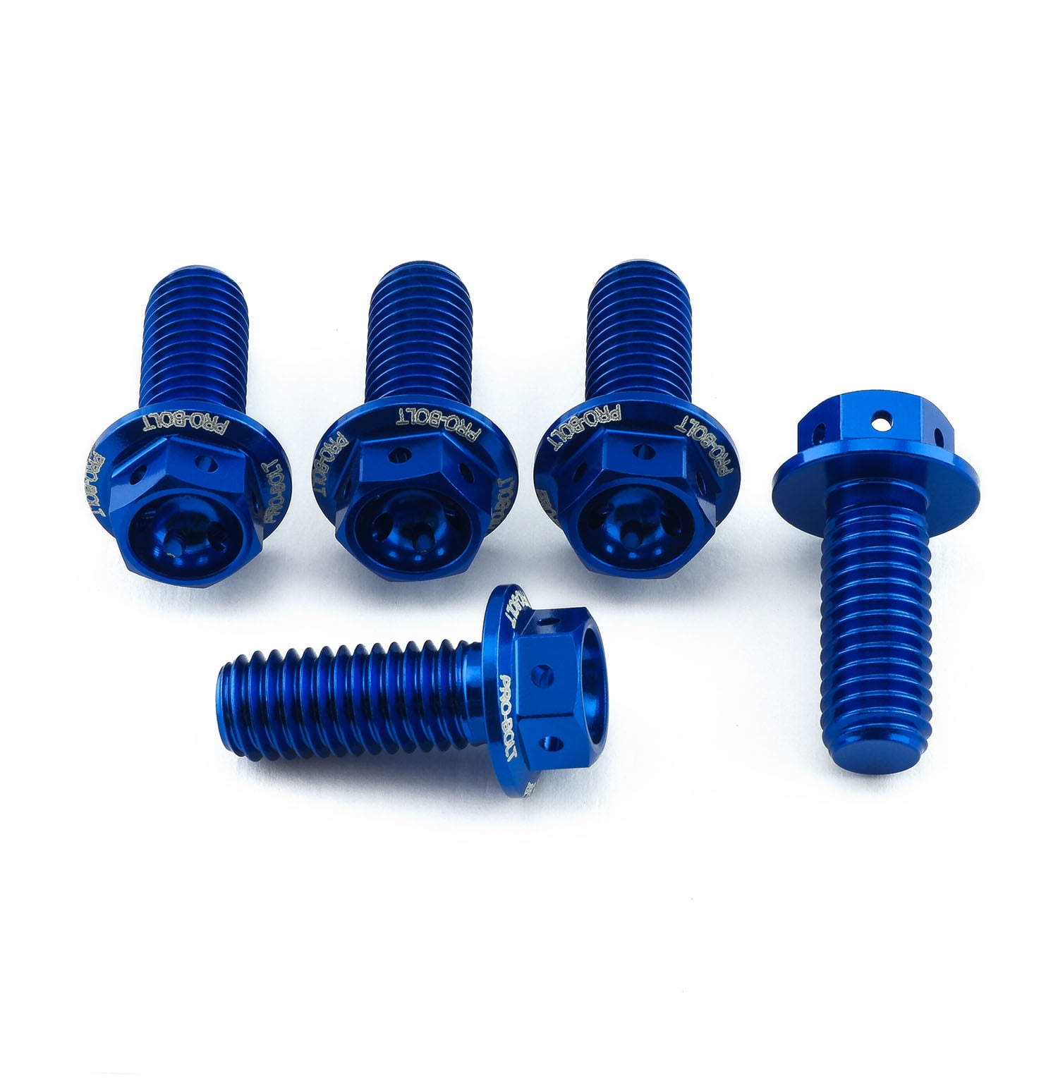 Aluminum Flanged Hex Head Bolt M8x(1.25mm)x20mm Race Spec Etched Pack ...