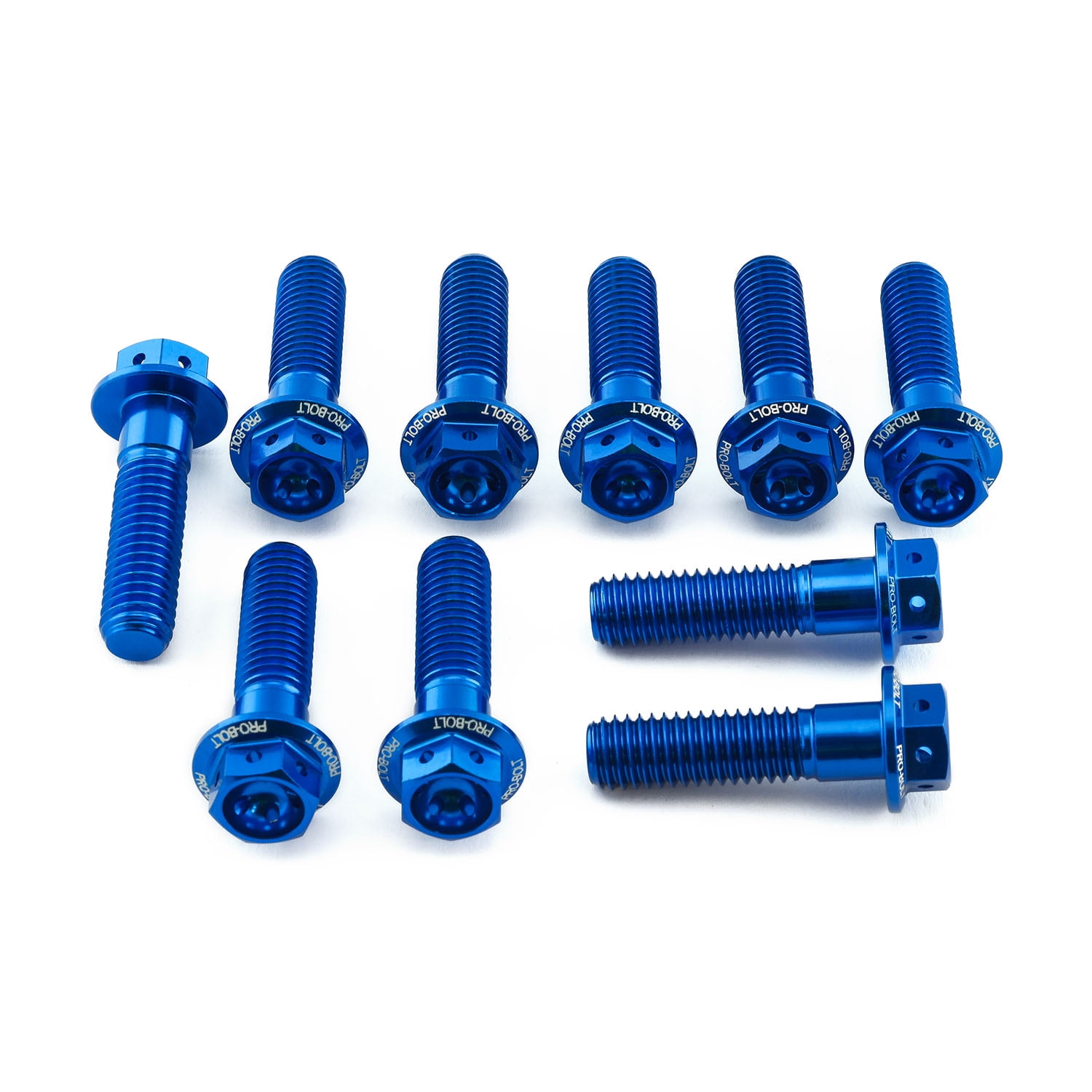 Aluminum Flanged Hex Head Bolt M8x(1.25mm)x30mm Race Spec Etched Pack x10 - Walmart.com