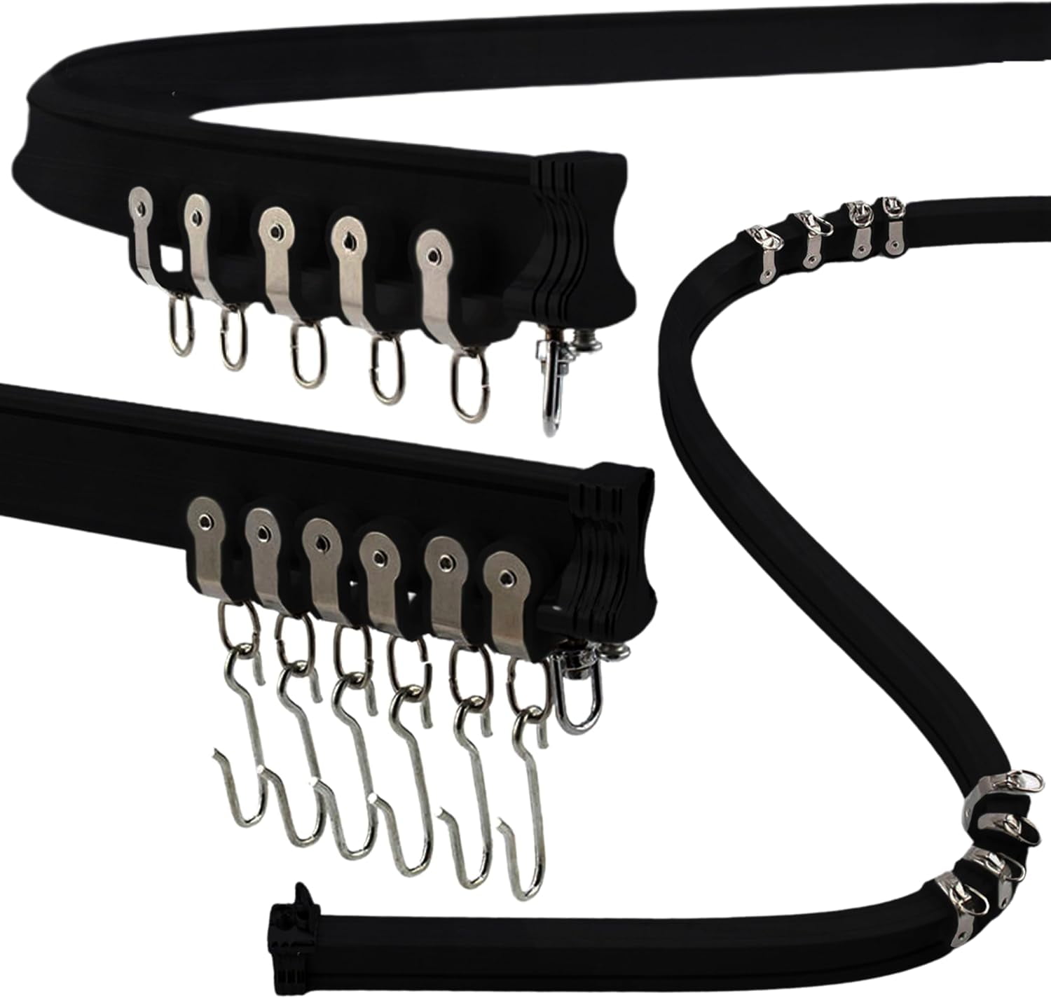 Aluminum Flexible Curtain Track 3ft-9.8ft / 3 Meter-Bendable Ceiling ...