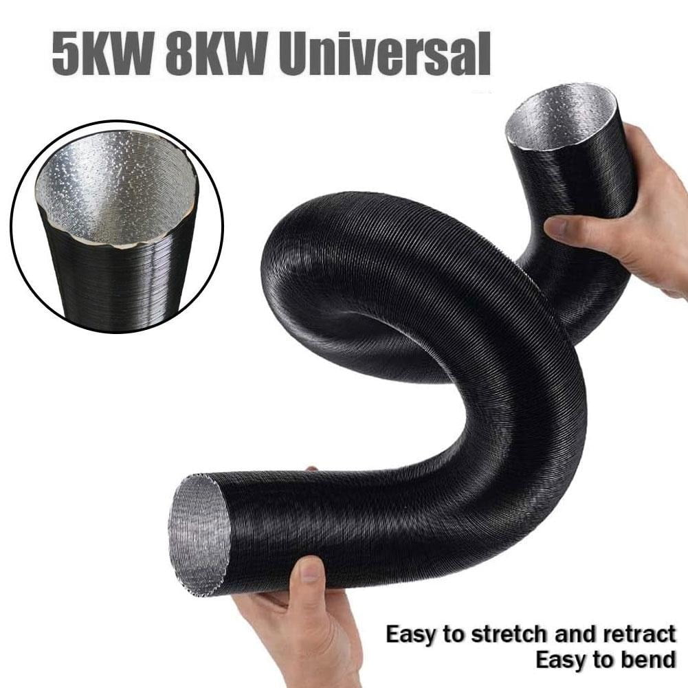 Aluminum Flexible Heater Duct Pipe 75mm Diameter 300CM Flame Retardant ...