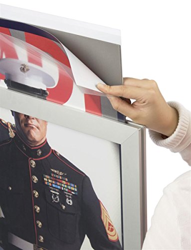 Aluminum Floor-Standing Poster Display Frame for 24 by 36 inch Graphics ...