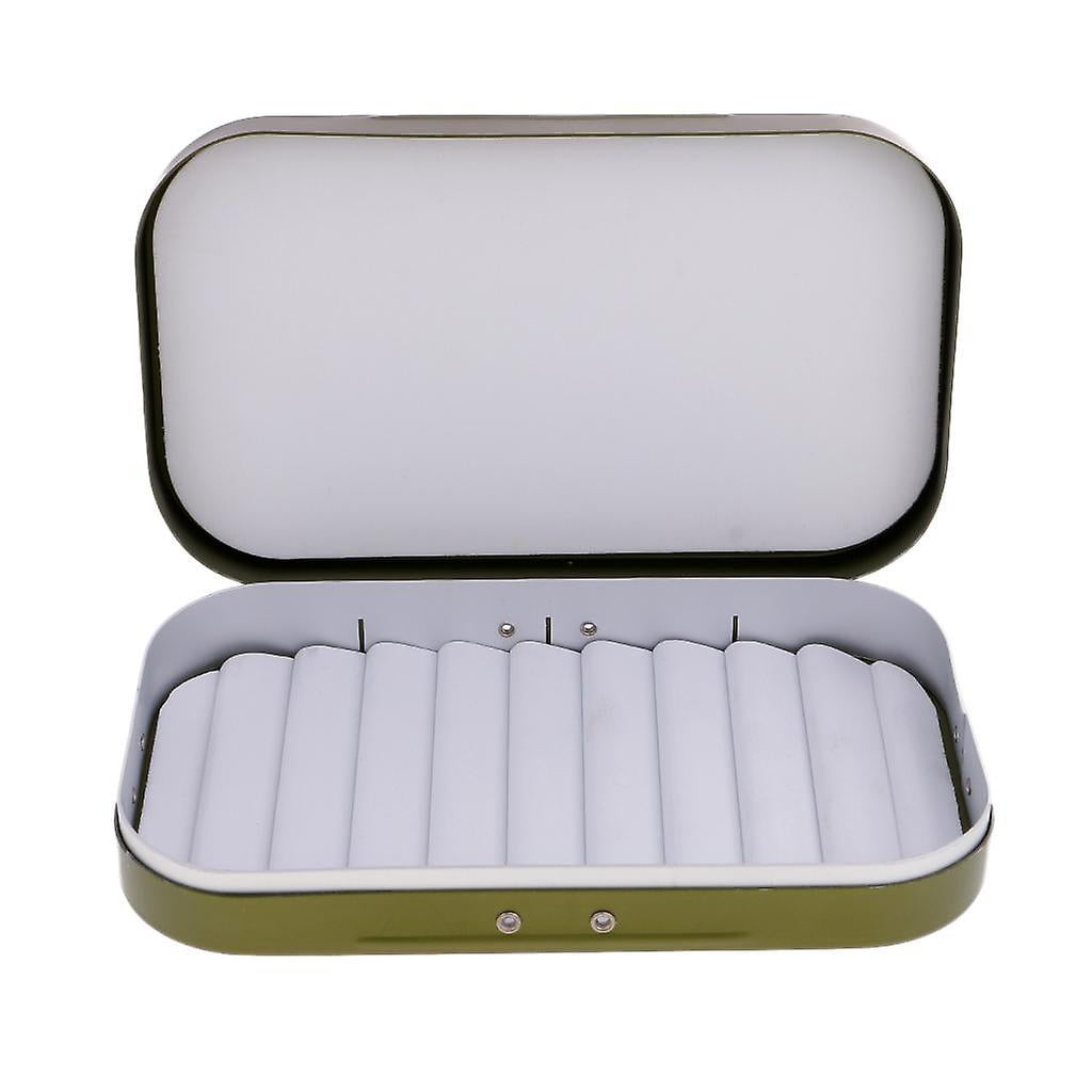 Aluminum Fly Box Fly Fishing Box Foam Insert Dry Flies Jigs Case Dark ...