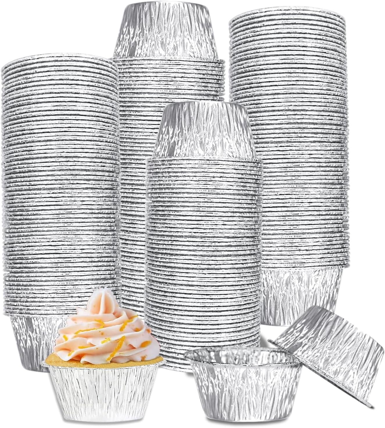 Aluminum Foil Baking Cups , Disposable Ramekin Aluminum Cupcake liners ...