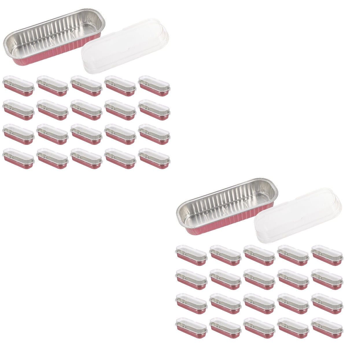 Aluminum Foil Cake Box Square Boxes for Gifts Containers with Lids 60 ...