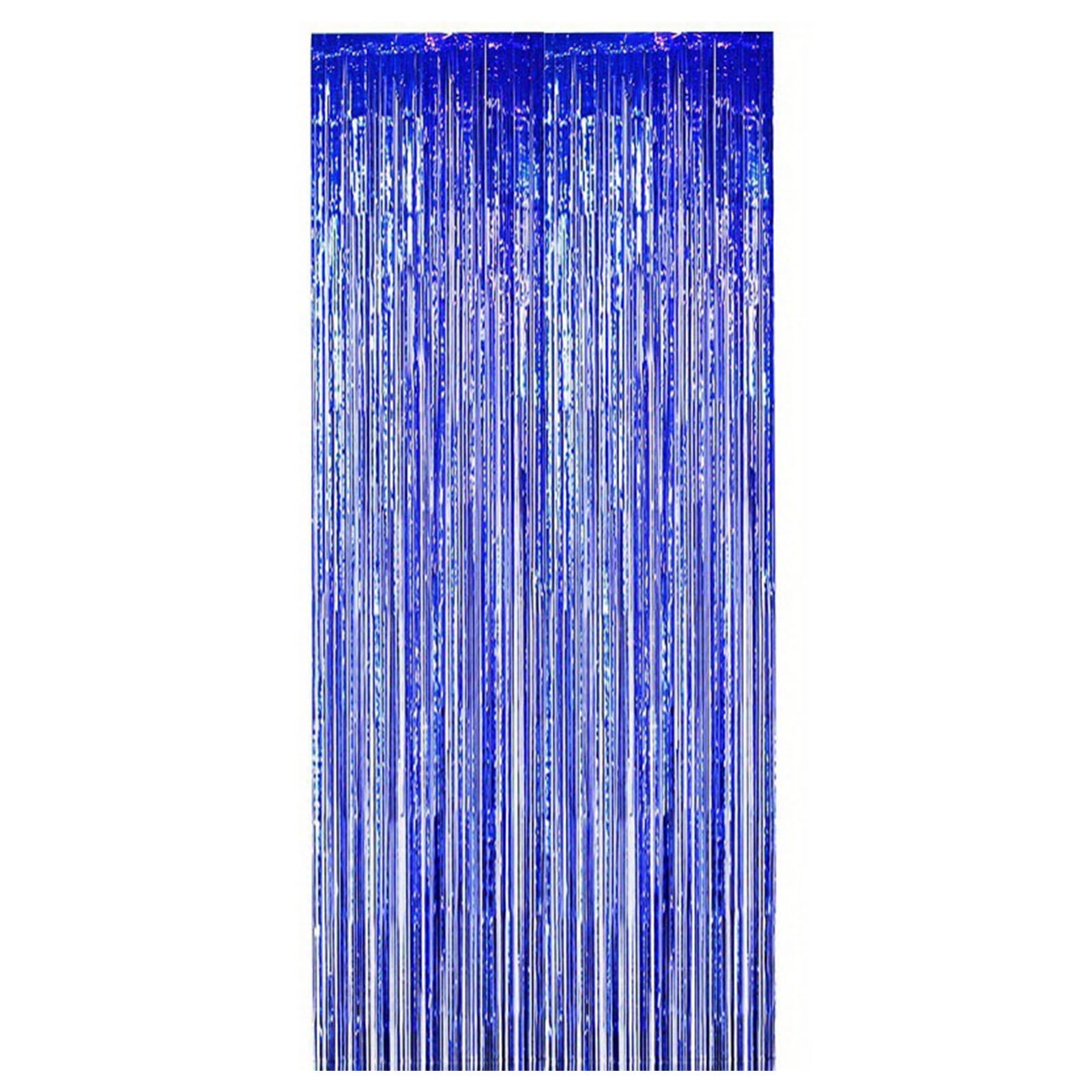 Aluminum Foil Curtain for Party Backdrop and Event Decoration Metallic ...